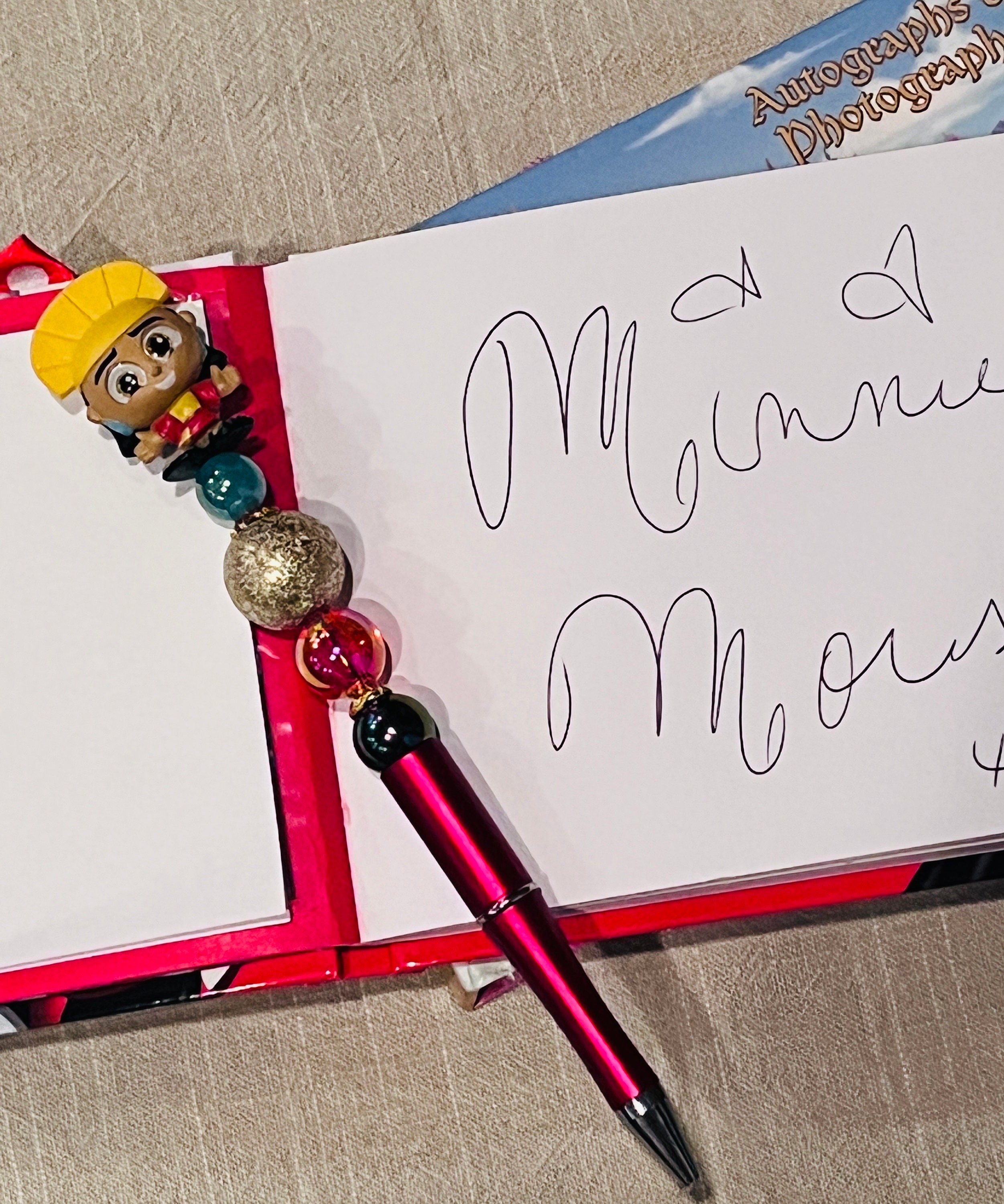 Disneys Emperors New Groove Inspired Autograph Pen, Beaded Ballpoint ...