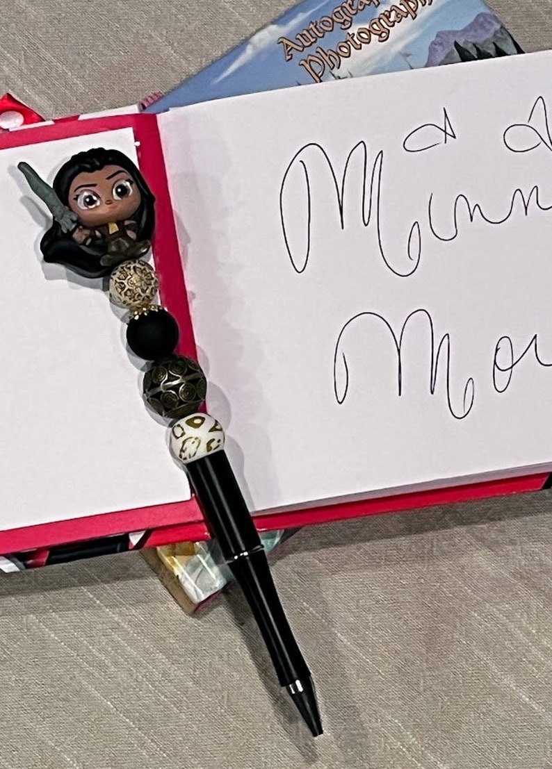 Disneys Moana and Raya Inspired Autograph Pen, Beaded Ballpoint Pen ...