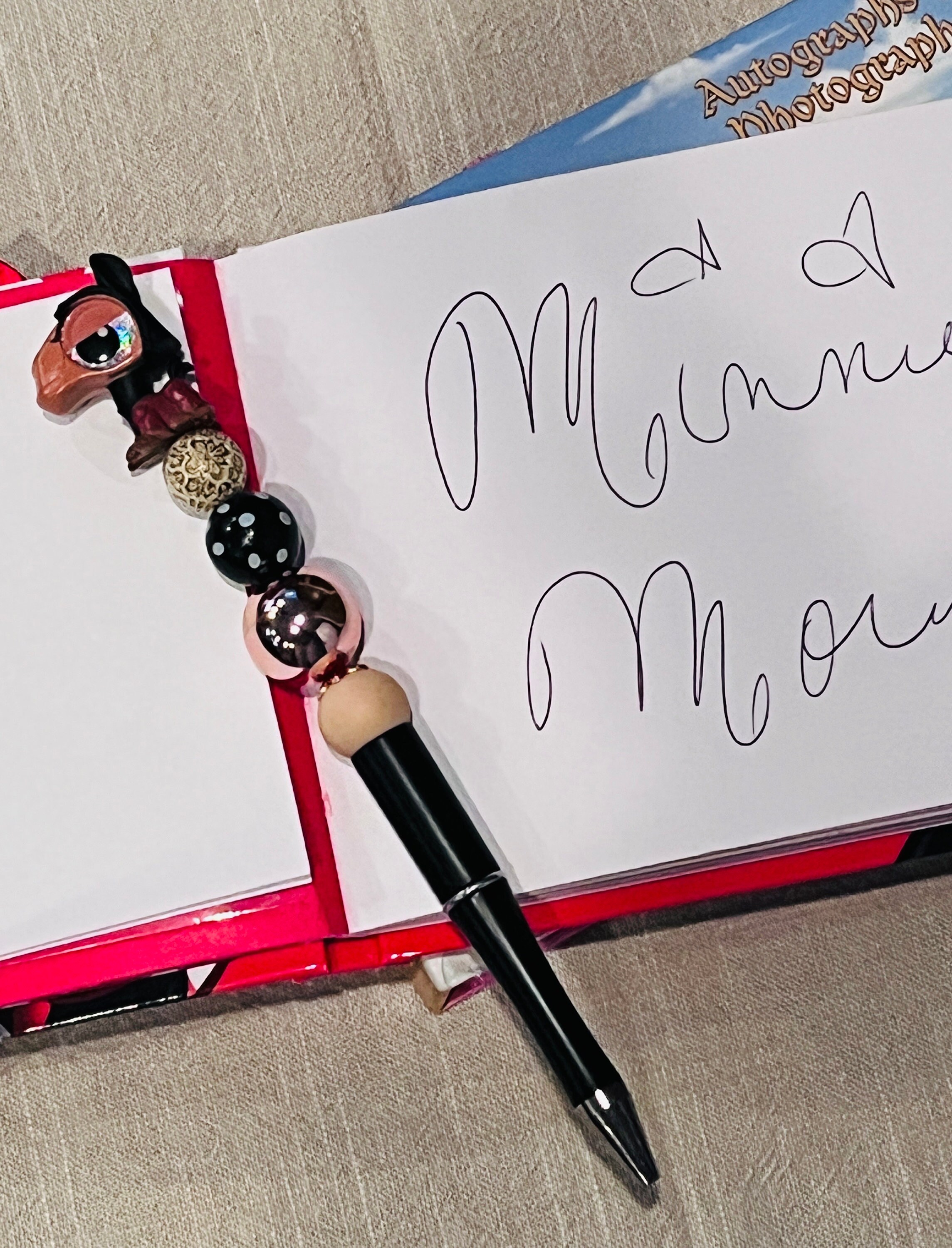 Disneys Emperors New Groove Inspired Autograph Pen, Beaded Ballpoint ...