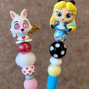 Disney Alice in Wonderland Inspired Autograph Pen, Beaded Ballpoint Pen ...