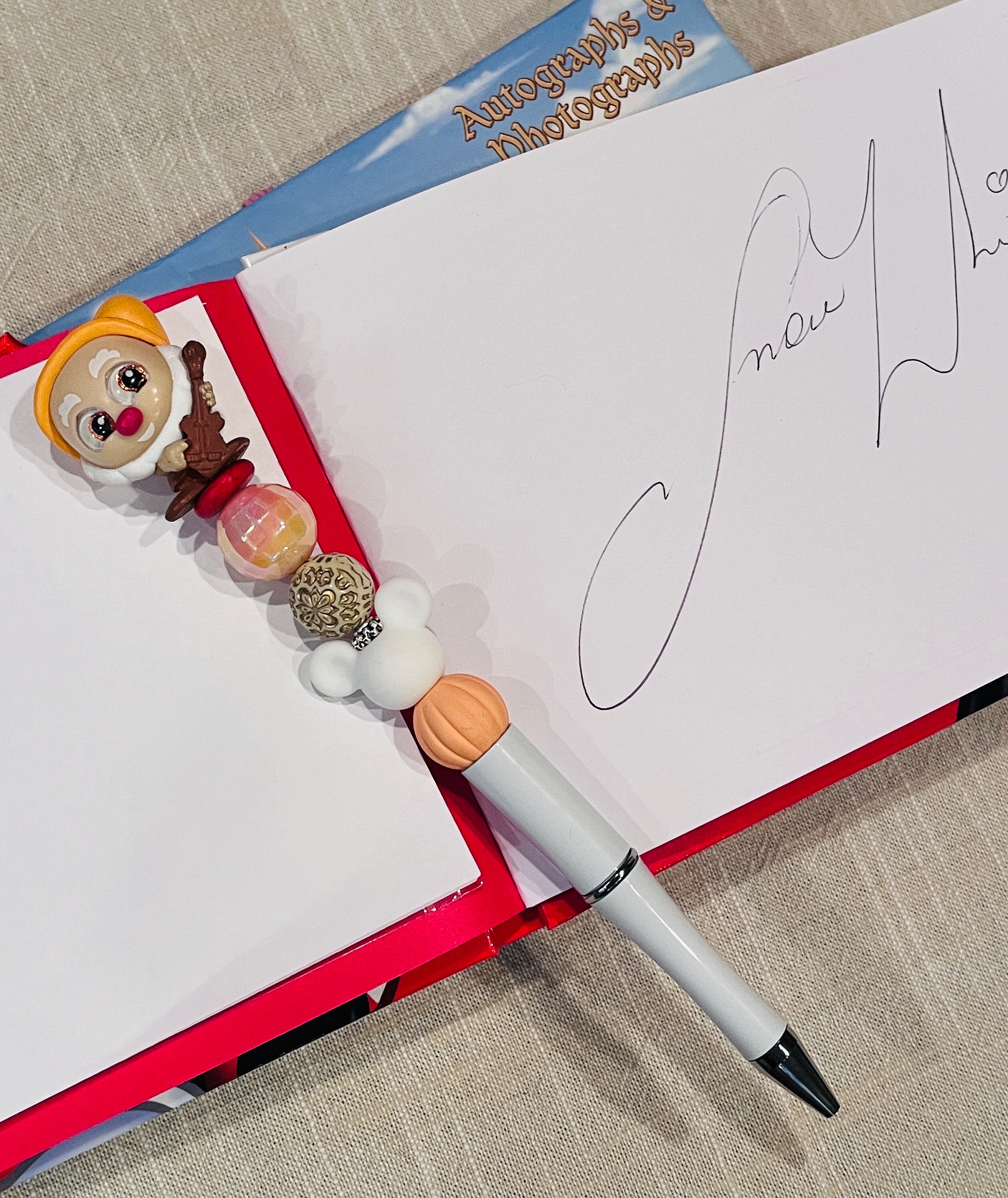 Disneys Snow White Inspired Autograph Pen, Beaded Ballpoint Pen With ...