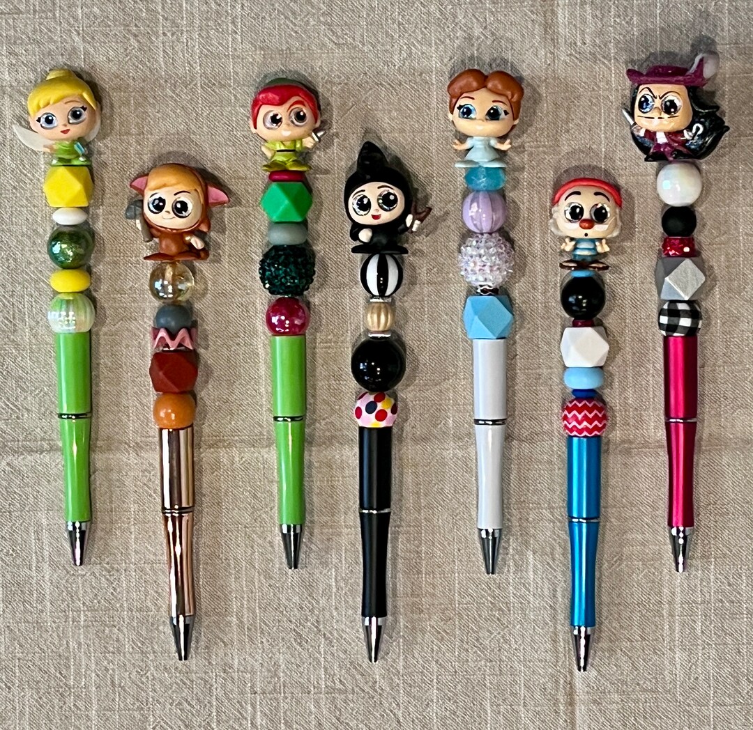 Disney Peter Pan Mouse Inspired Autograph Pen, Beaded Ballpoint Pen ...