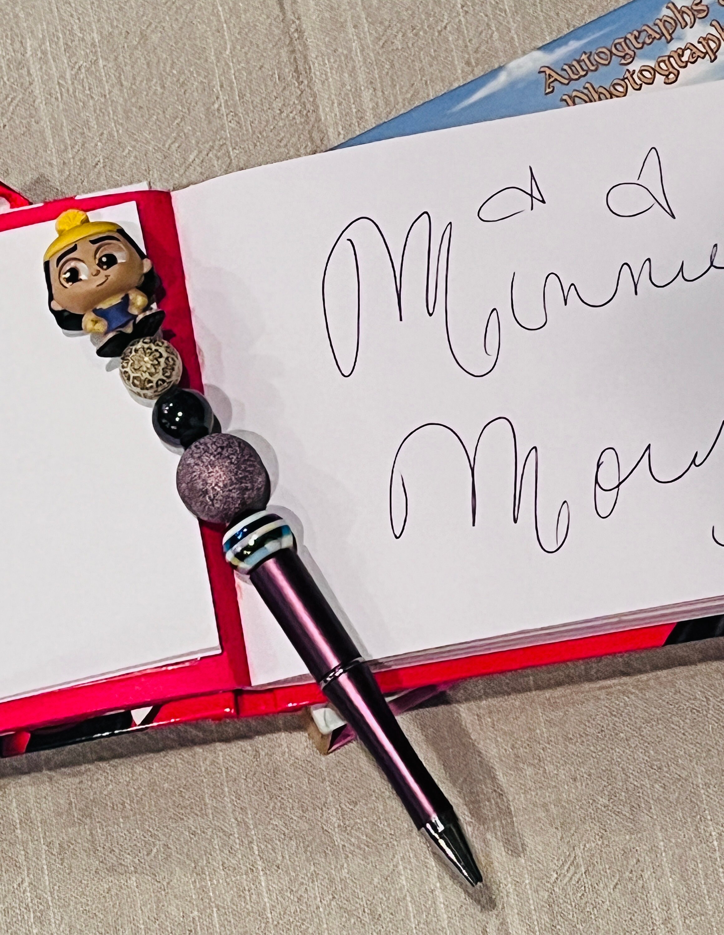 Disneys Emperors New Groove Inspired Autograph Pen, Beaded Ballpoint ...