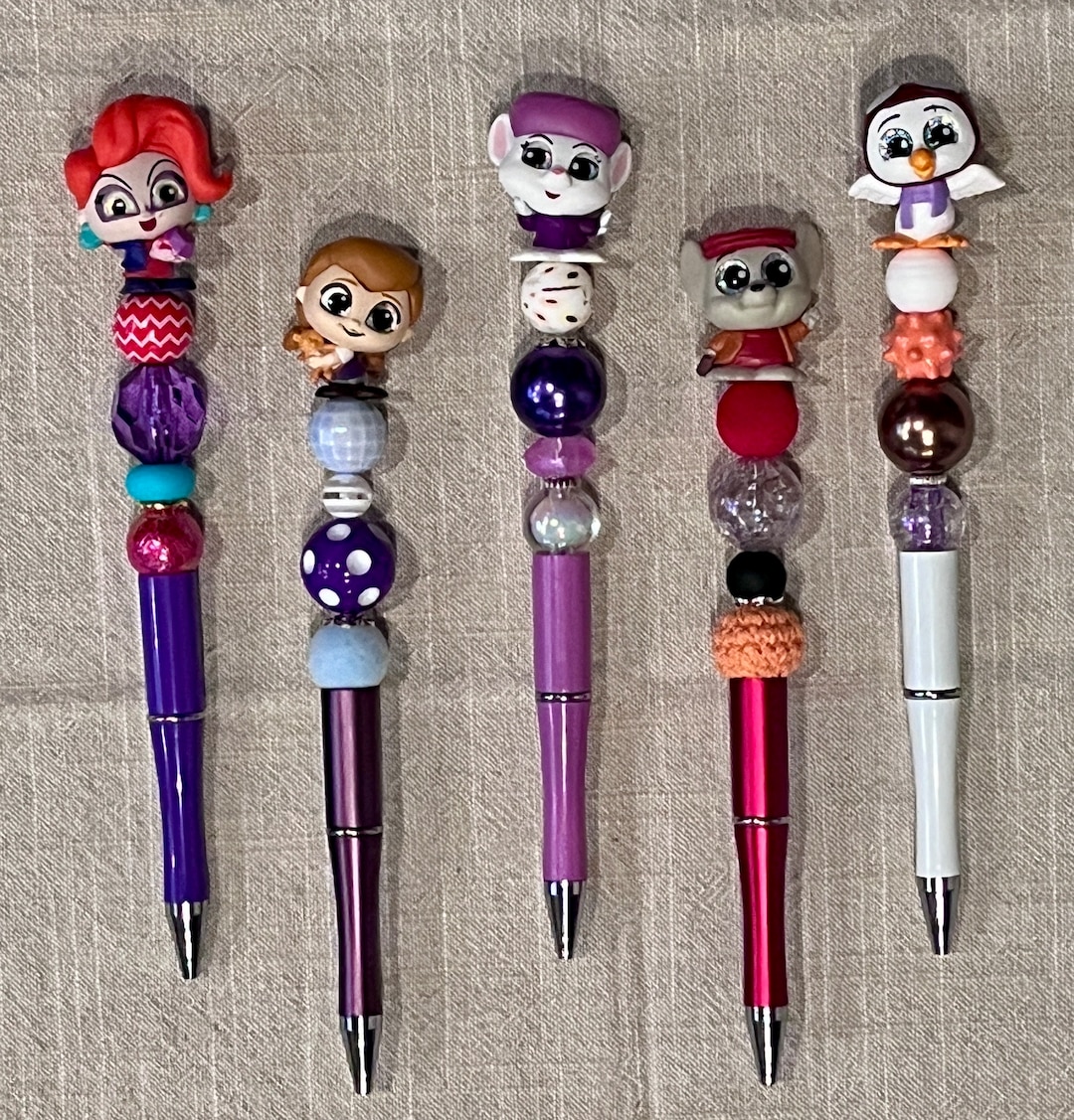 Disney's the Rescuers Inspired Autograph Pen, Beaded Ballpoint Pen With ...