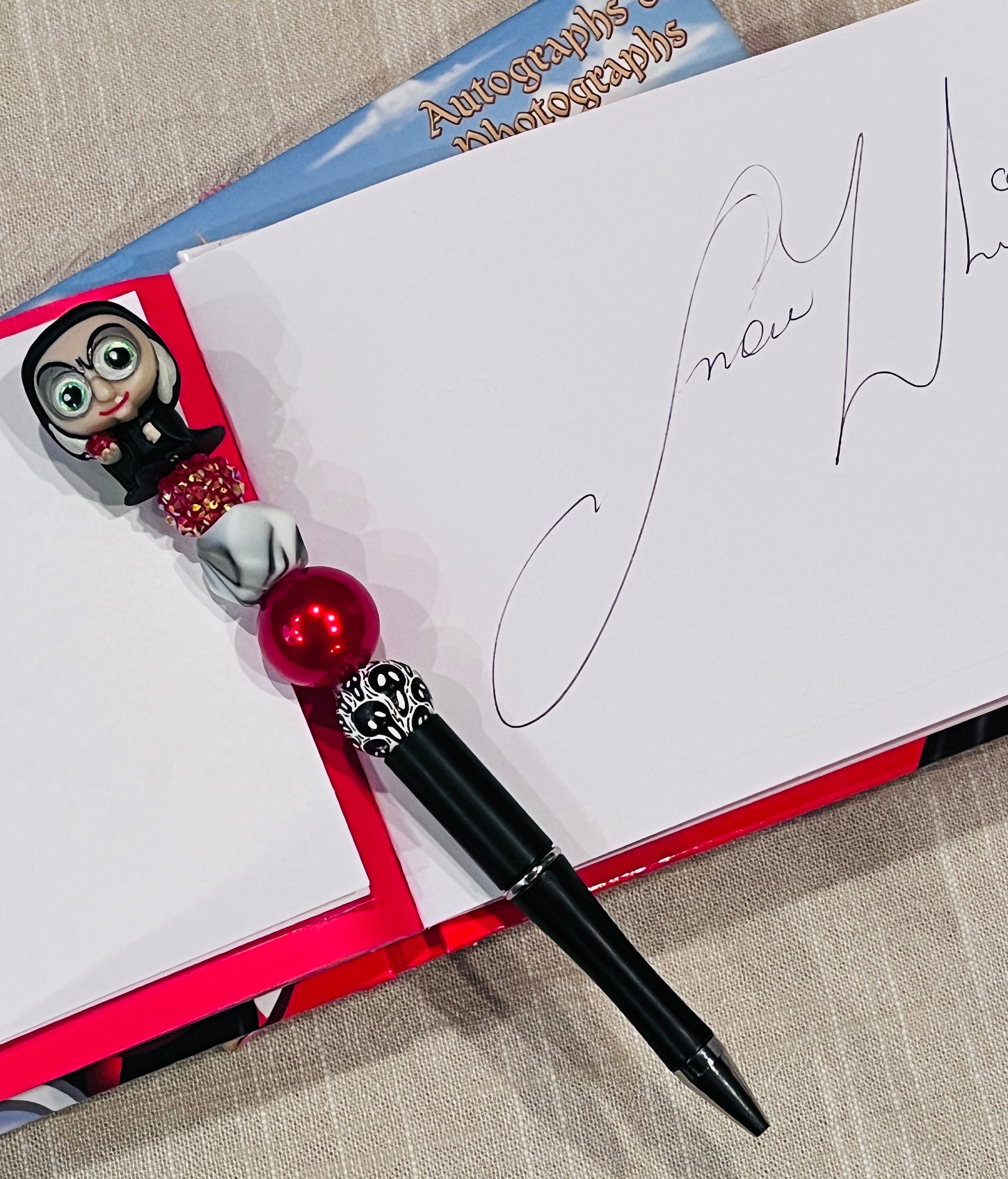 Disneys Snow White Inspired Autograph Pen, Beaded Ballpoint Pen With ...