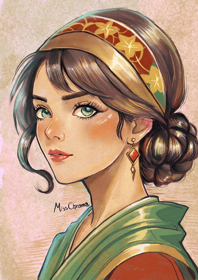 Anime Commission Portrait, Custom Comic-style, Printable Art,dnd ...