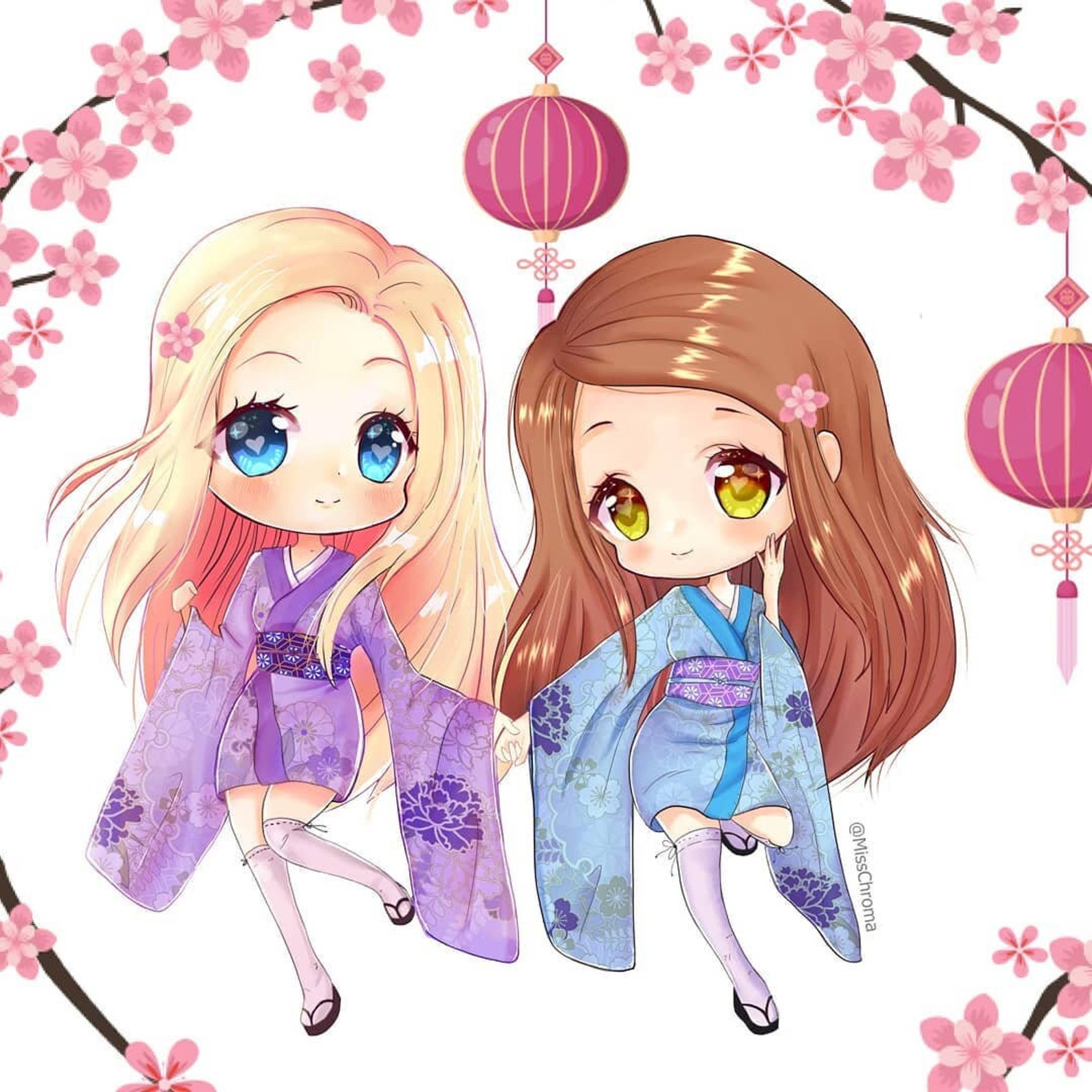 Family and Couples Portrait, CHIBI COMMISSION, 2characters, Baby or Pet ...