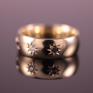 Diamond Star Set Ring 7mm - Etsy
