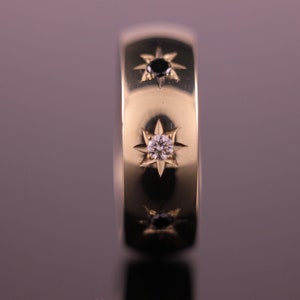 Diamond Star Set Ring 7mm - Etsy