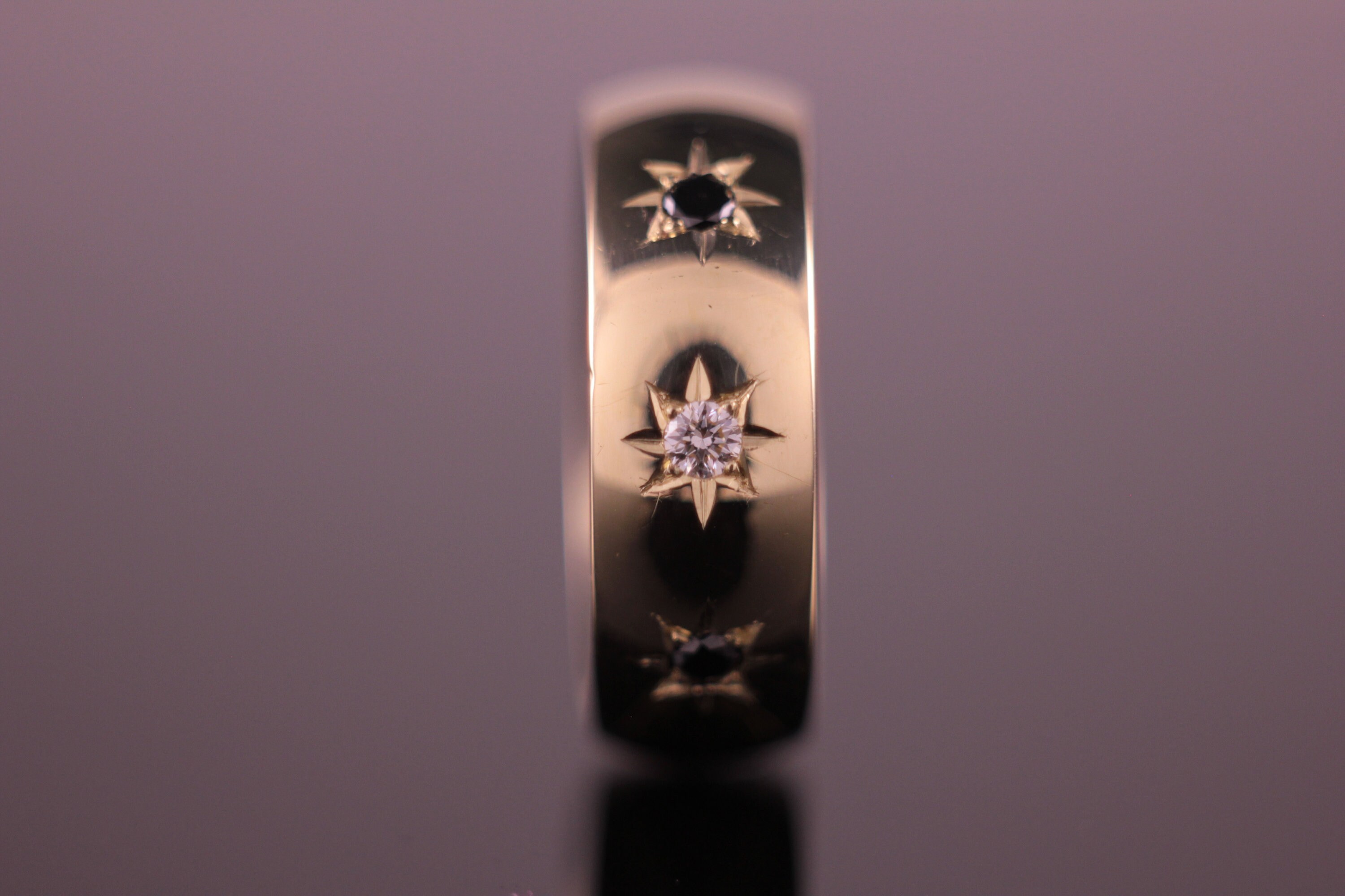 Diamond Star Set Ring 7mm - Etsy