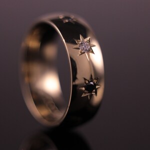 Diamond Star Set Ring 7mm - Etsy