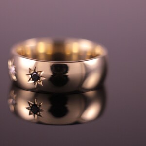 Diamond Star Set Ring 7mm - Etsy