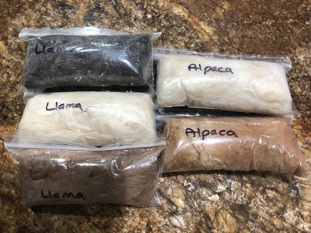Samples of Huacaya Alpaca, Suri Alpaca and Llama Fiber - Etsy