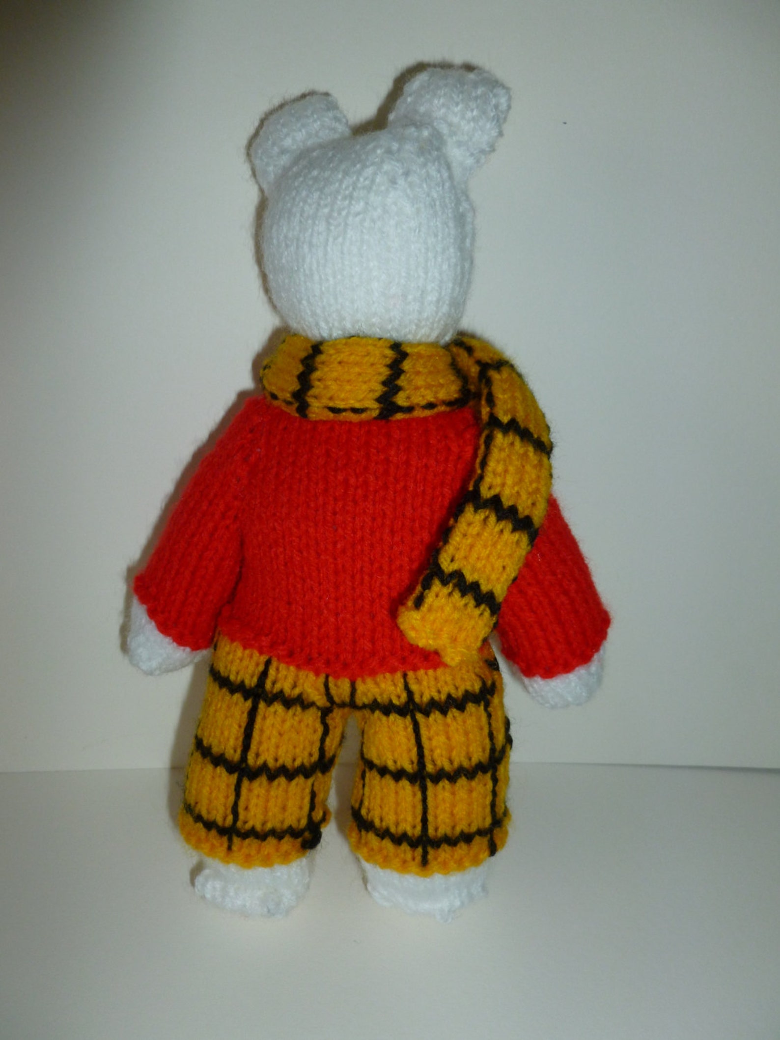 Knitted Rupert Bear - Etsy UK