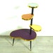 50s 60s PLANT TABLE 4 Levels Kidney Shape Coffee Table, Blackberry ...