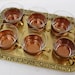 Copper Tea Glass Set W/ 6 Glasses in Copper Cup-holder W/ Brass Handle ...