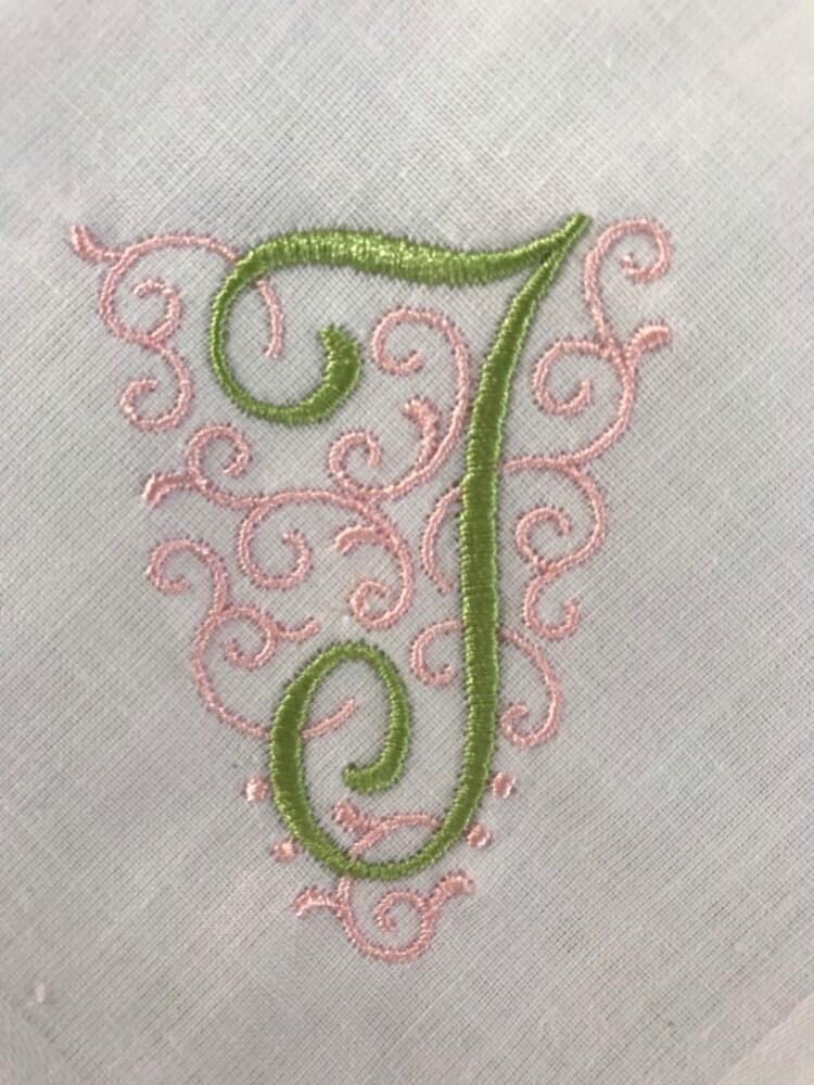 Personalised Embroidered Monogram Initial Man Sized Cotton - Etsy UK