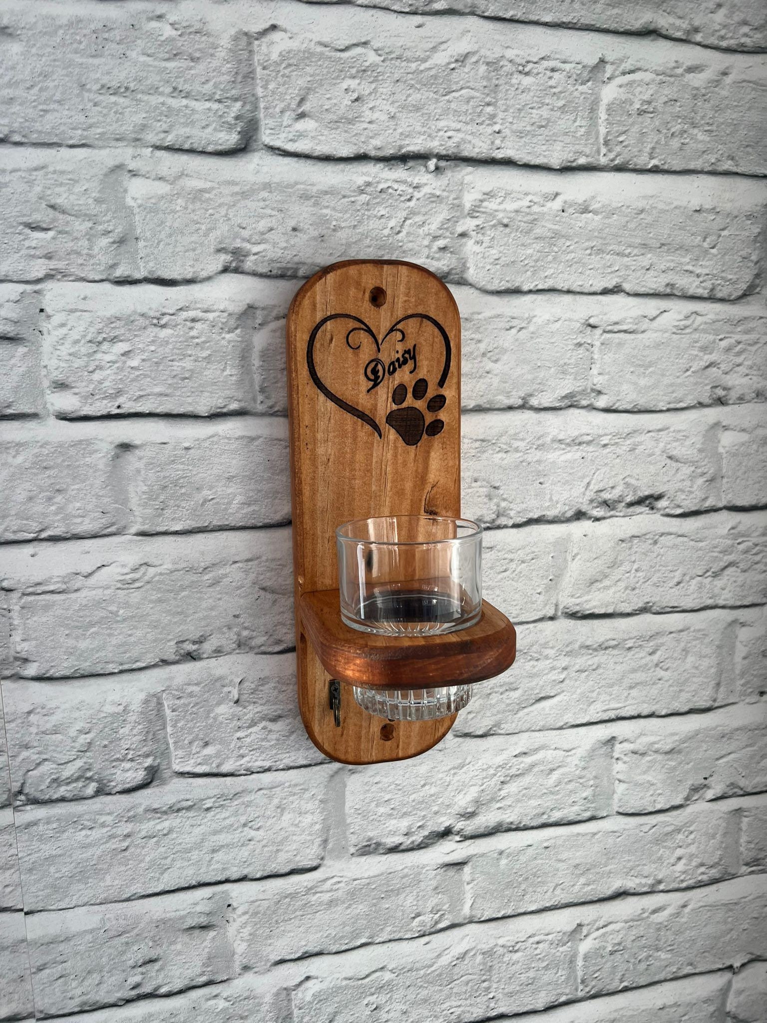 Personalised Reclaimed Engraved Wood Wall Mounted Dog Lead and - Etsy UK