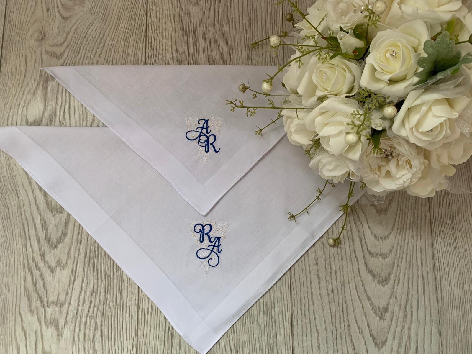 Personalised Embroidered Monogram Initial Womans 100% Cotton | Etsy UK