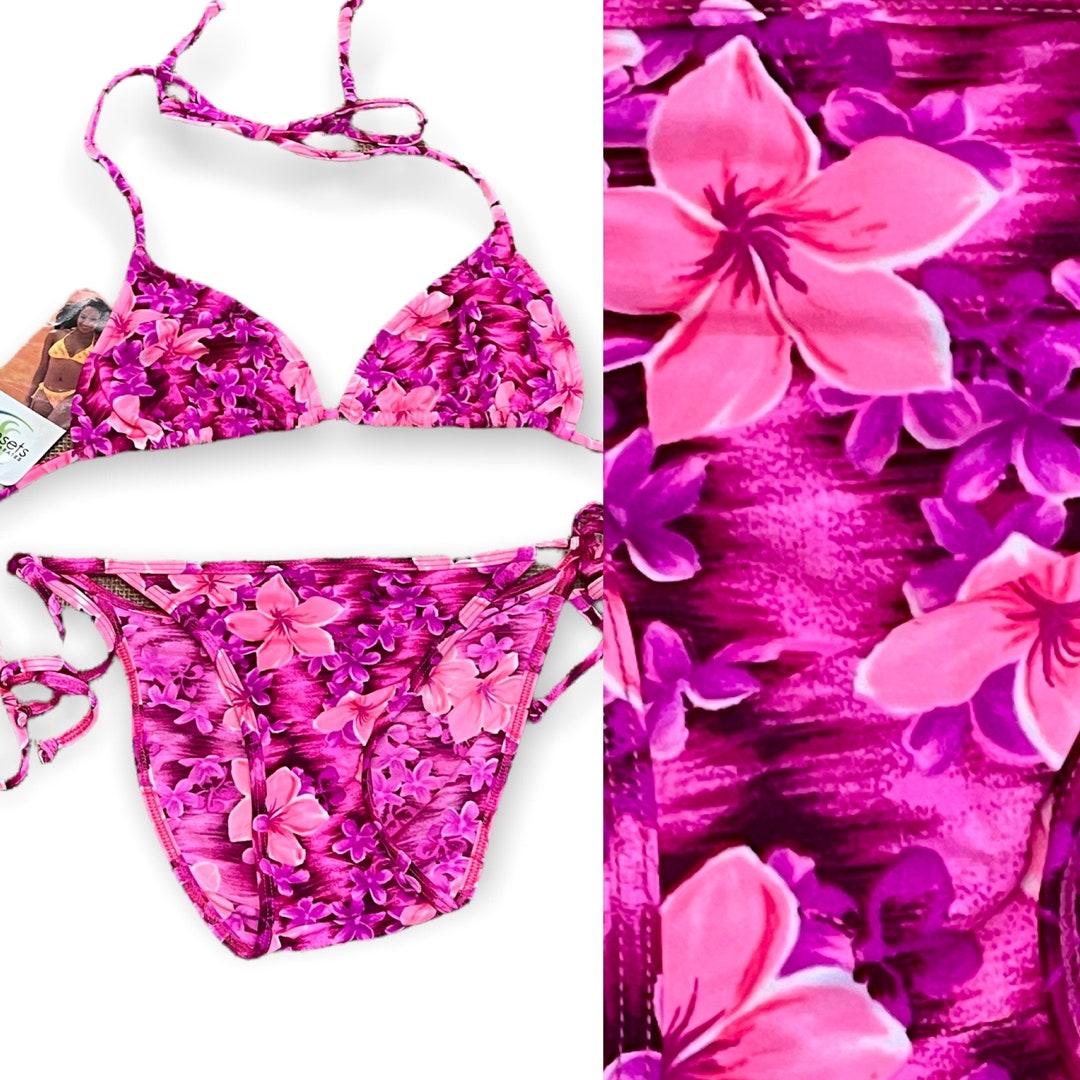 Rare 90s Y2K SUNSETS SEPARATES Deadstock Halter Triangle String Tie ...