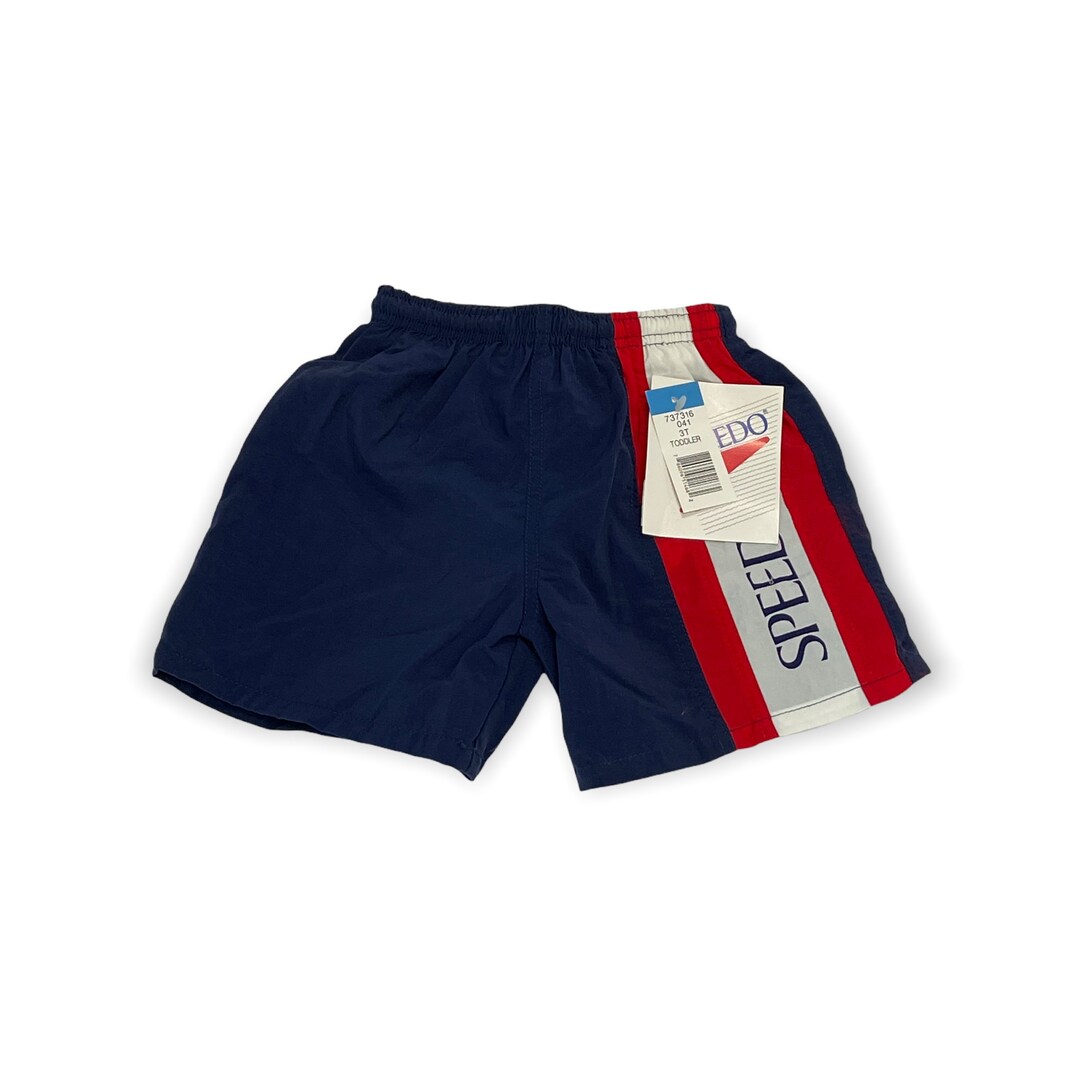 Vintage Deadstock Retro SPEEDO Boys Runner Surfer Shorts 80s 90s Shorts ...