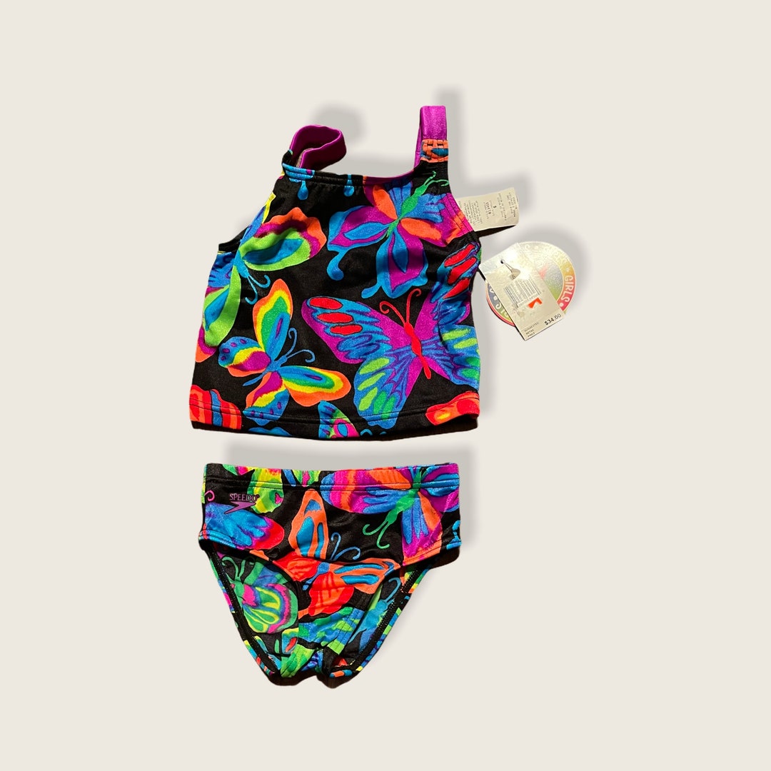 Vintage Deadstock 90s 1990s Does 70s Speedo Neon Bright Colorful ...