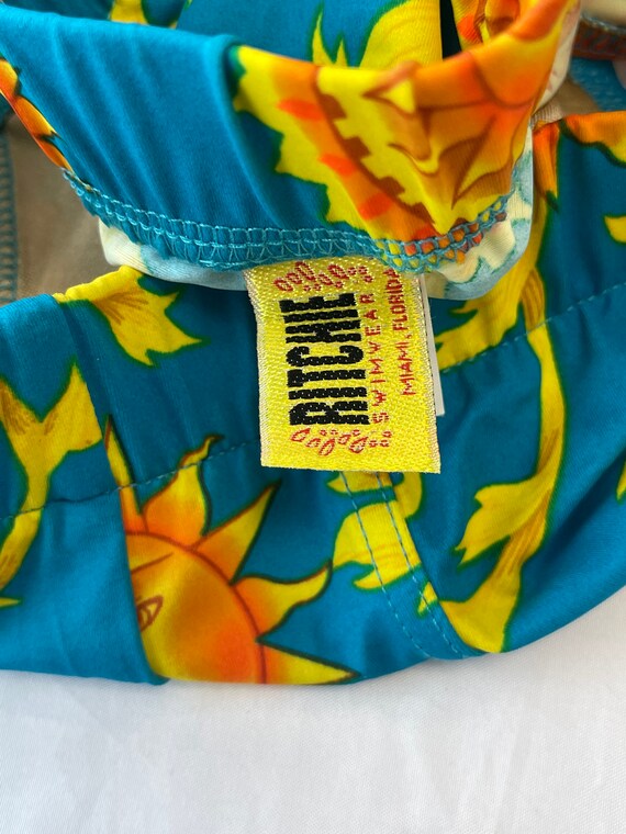 Vintage 90s 2000s Ritchie Swimwear Turquoise Blue Bri… - Gem