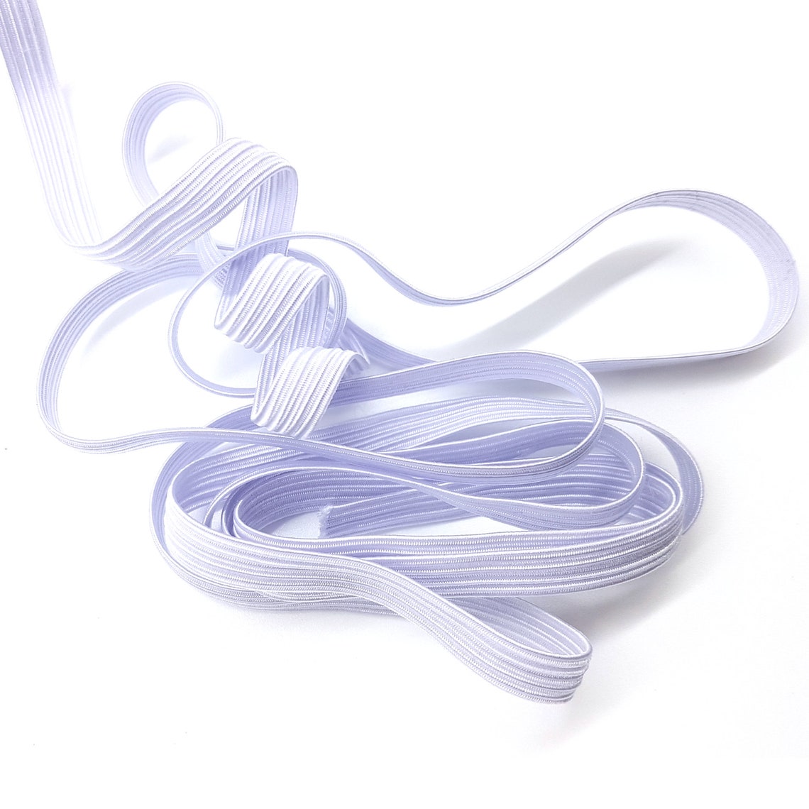 White Flat Elastic Cord 4mm 5mm 6mm 8mm 10mm 12mm for Sewing - Etsy