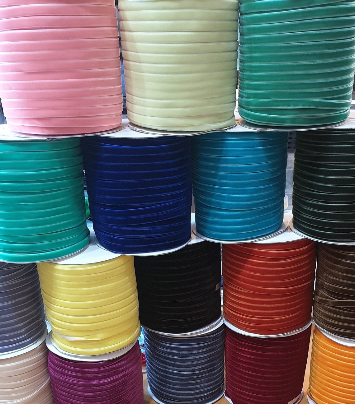 Luxury Velvet Ribbon 10mm 3/8 Inch Choice of 66 Colours - Etsy UK