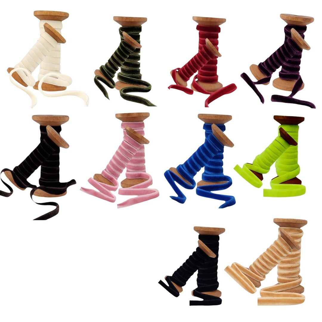 Double Face Velvet Ribbon Luxury Velvet Ribbon 7mm More Colours - Etsy