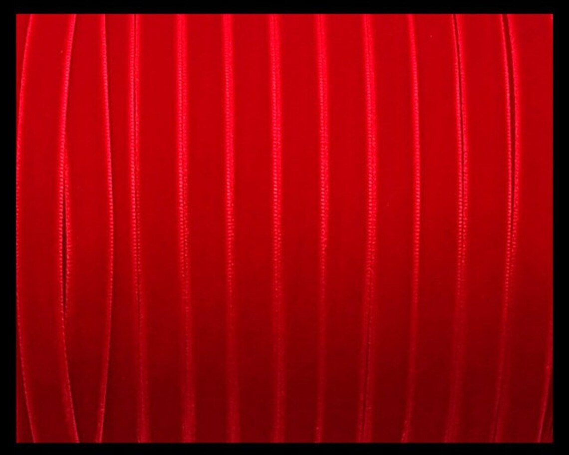 Luxury Red Velvet Ribbon Choice of 3mm 5mm 7mm 10mm 13mm - Etsy UK