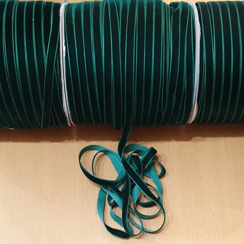 Luxury Dark Green Velvet Ribbon Choice of 3mm 5mm 7mm 10mm - Etsy