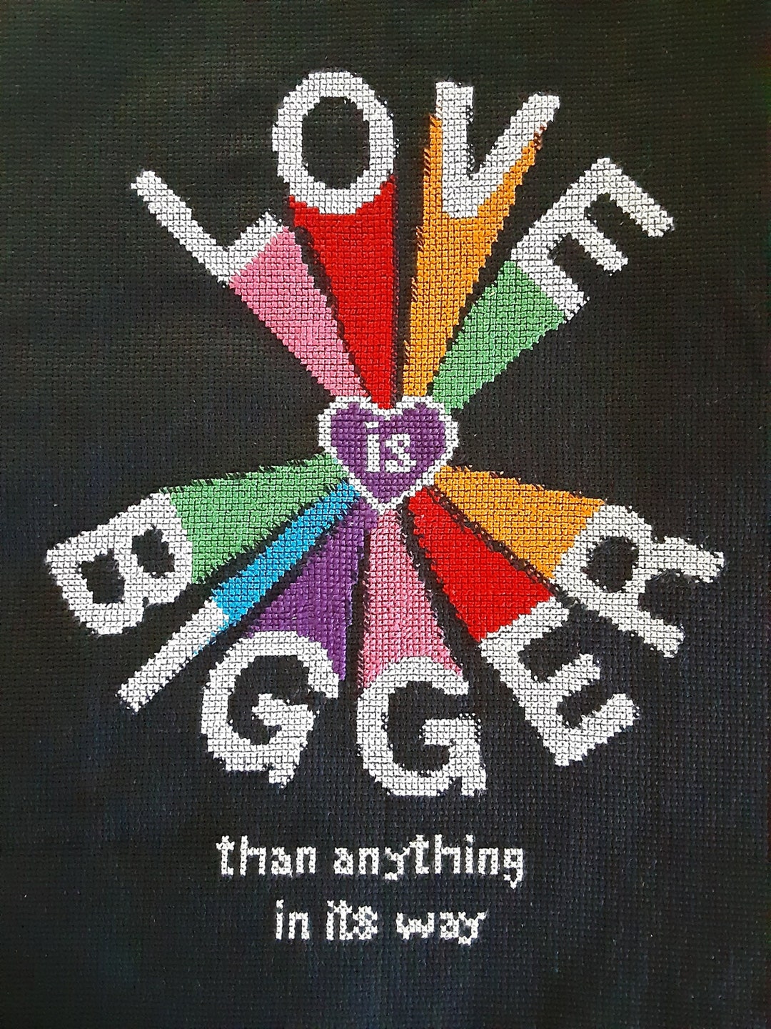 U2 - Love is Bigger Than Anything in Its Way Embroidery - Etsy