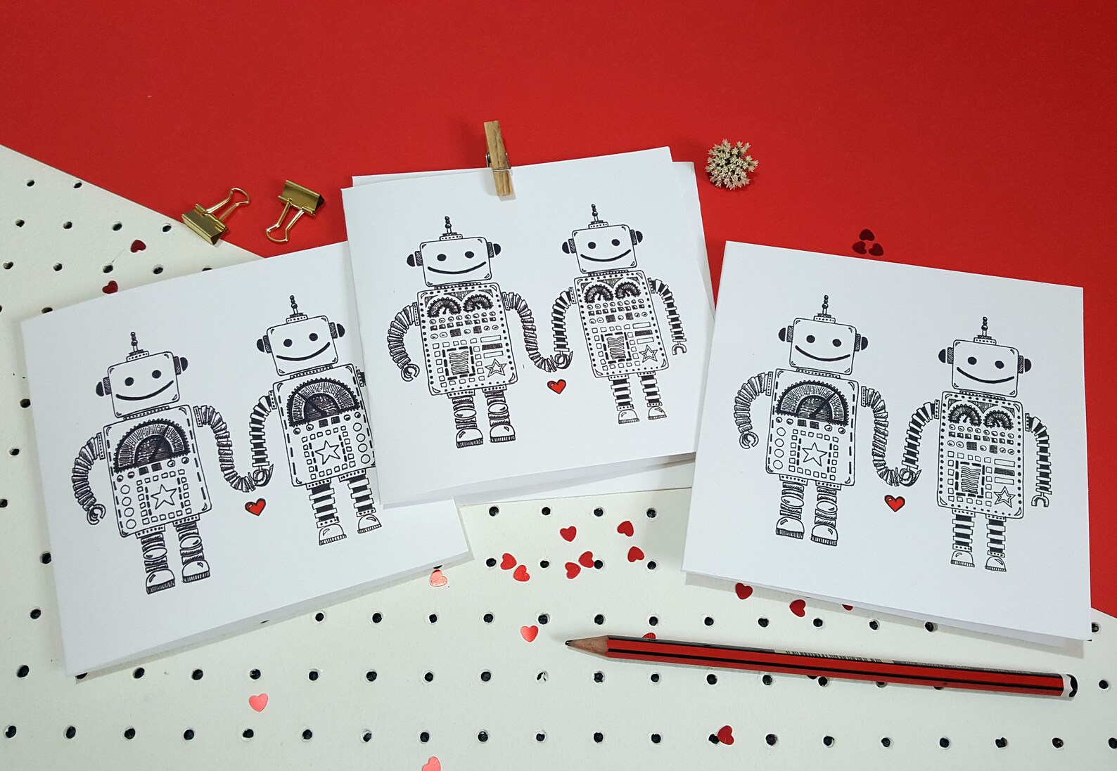 Robot Love Card/ Anniversary Card/ Valentines Card. Quirky | Etsy