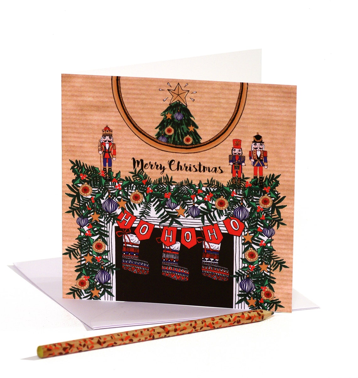 Christmas Cards Pack Festive Home Pack of 6 - Etsy UK