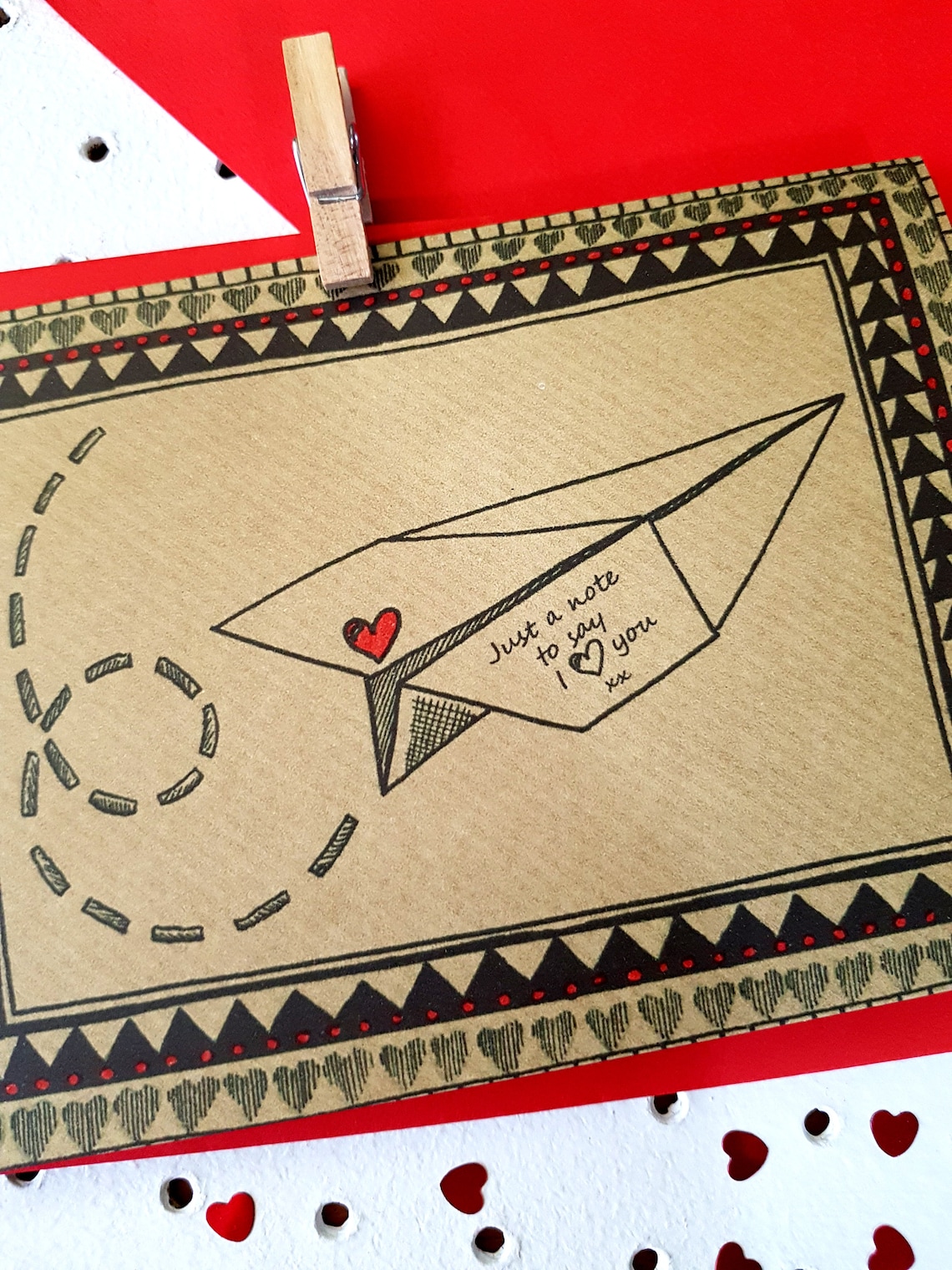 Paper Plane Love Note Valentines//anniversary//just Because | Etsy