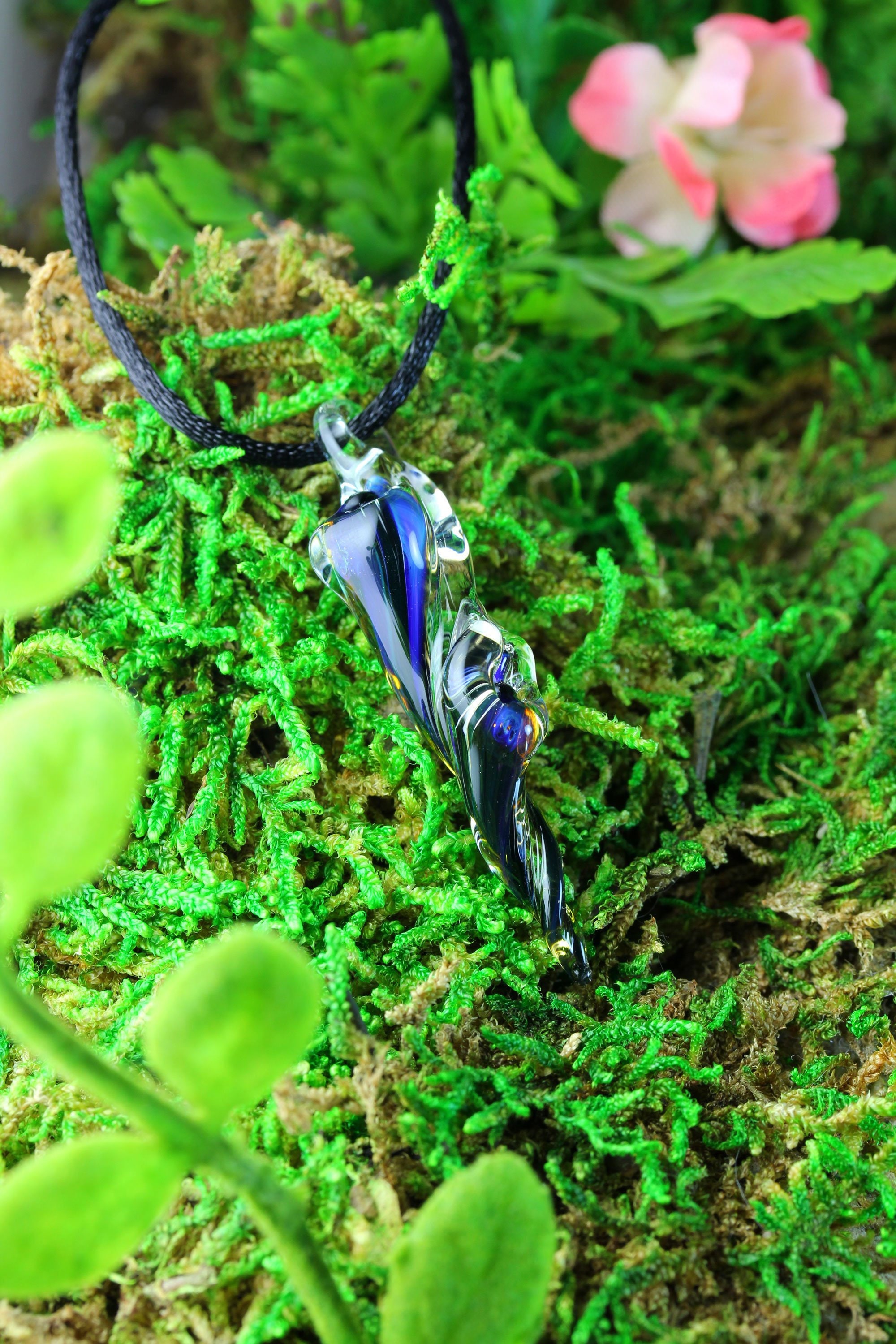 Hand Blown Branch Pendant // Lampwork Jewelry // Borosilicate Glass ...