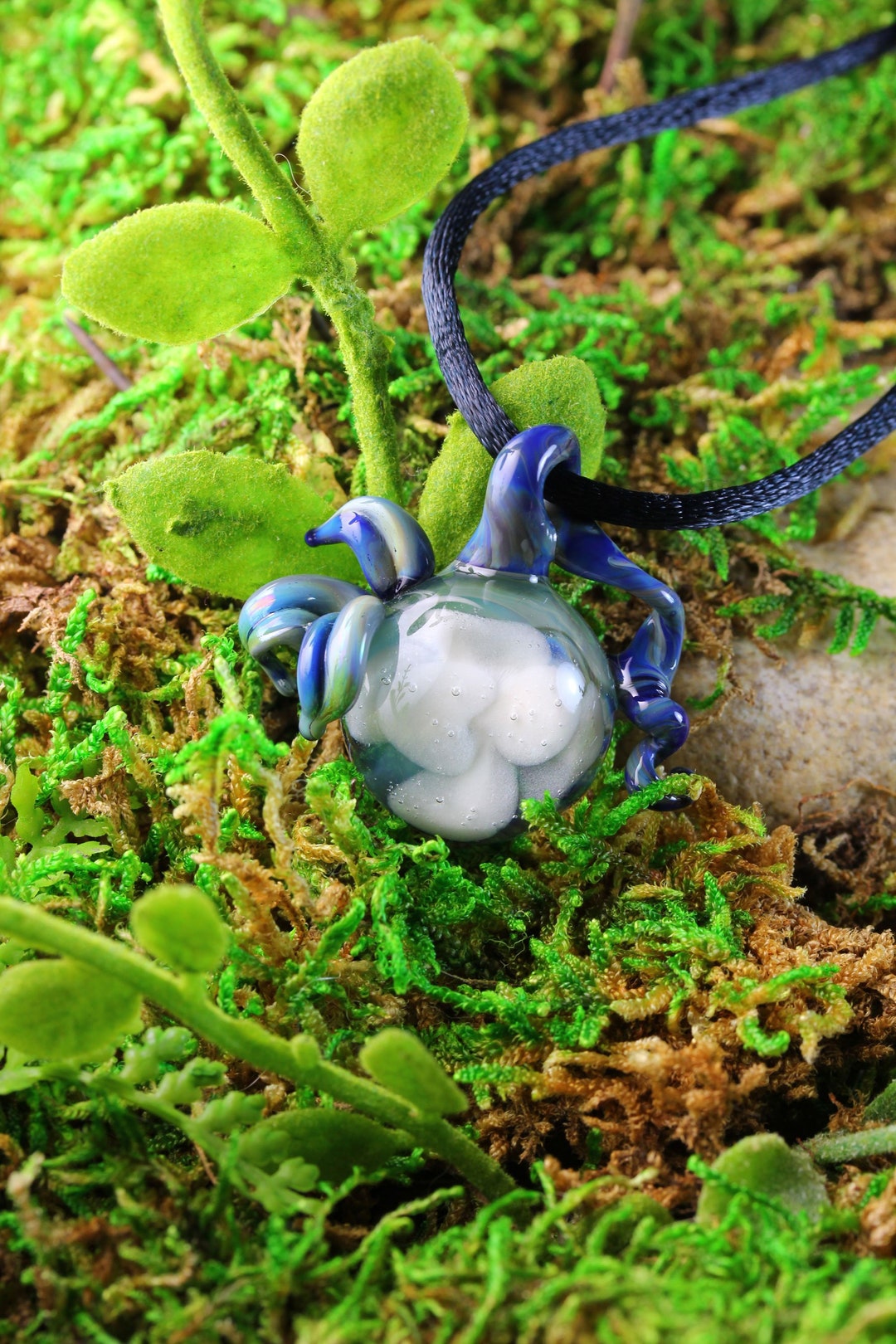 Lampwork Organic Nature Glass Jewelry // Borosilicate Glass // Boro ...
