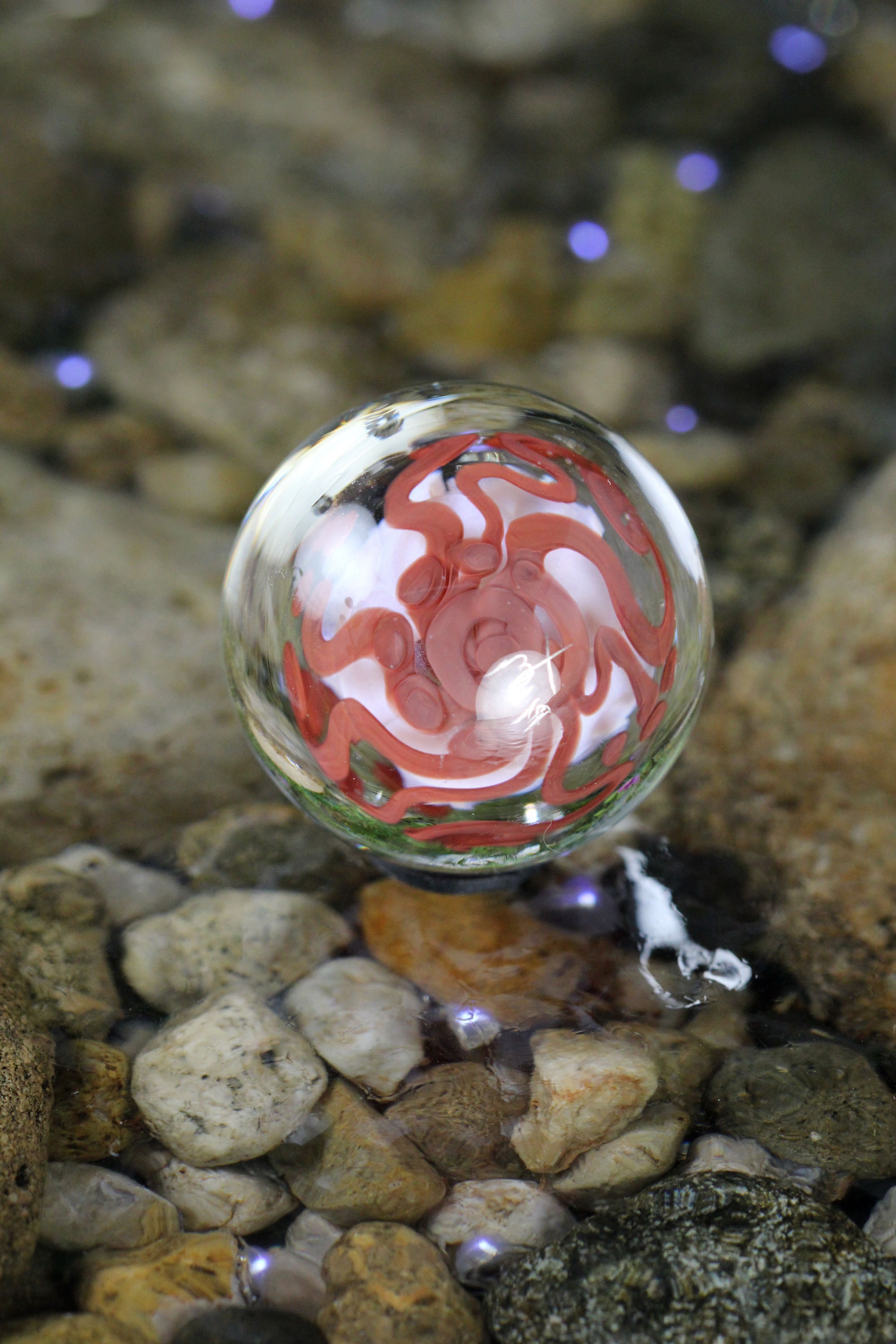 Handmade Lampwork Flower Marble borosilicate / Boro Glass W/ - Etsy