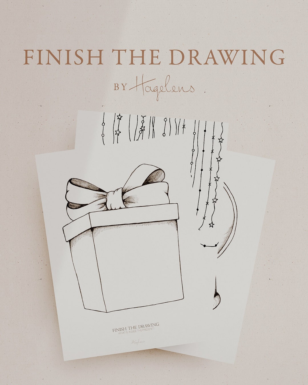 Finish the Drawing by Hagelens, Kids Drawing Prompts, Drawing ...