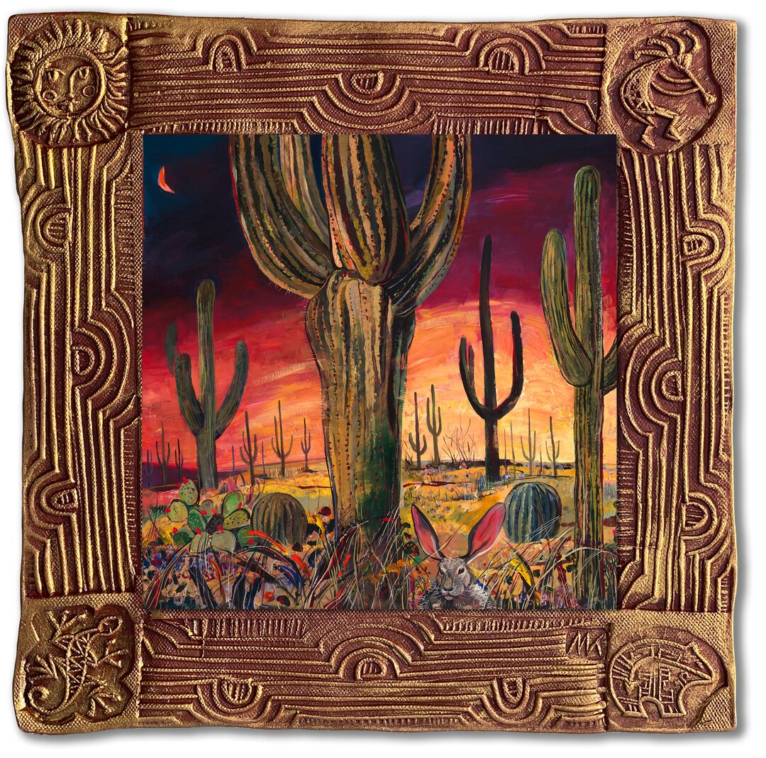 Saguaro Desert II/SQ - Etsy
