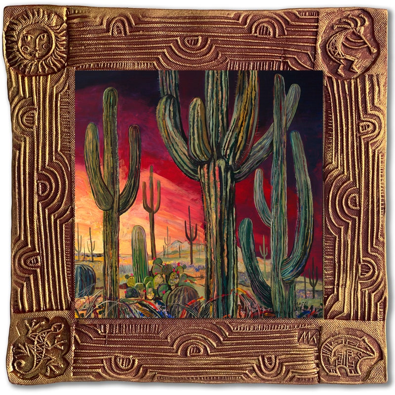 Saguaro Painting - Etsy