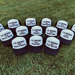 Group Party Trucker Hat | Fill in the Blank Hats | I’ll Bring the Party ...