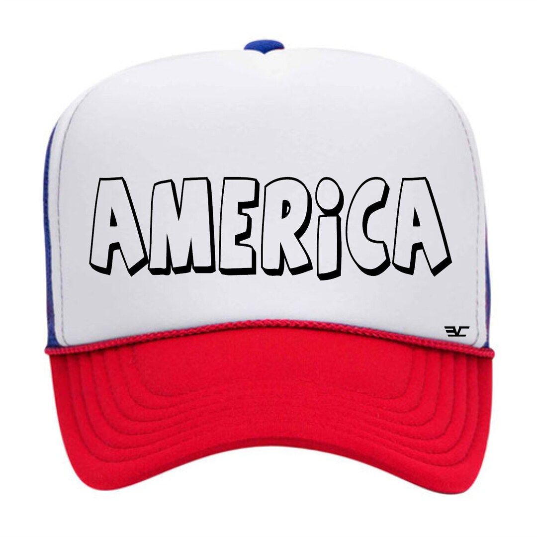 Red White and Blue Hat | Memorial Day Hats | 4th of July | Patriotic ...