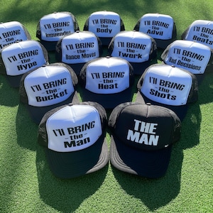 Group Party Trucker Hat | Fill in the Blank Hats | I’ll Bring the Party ...