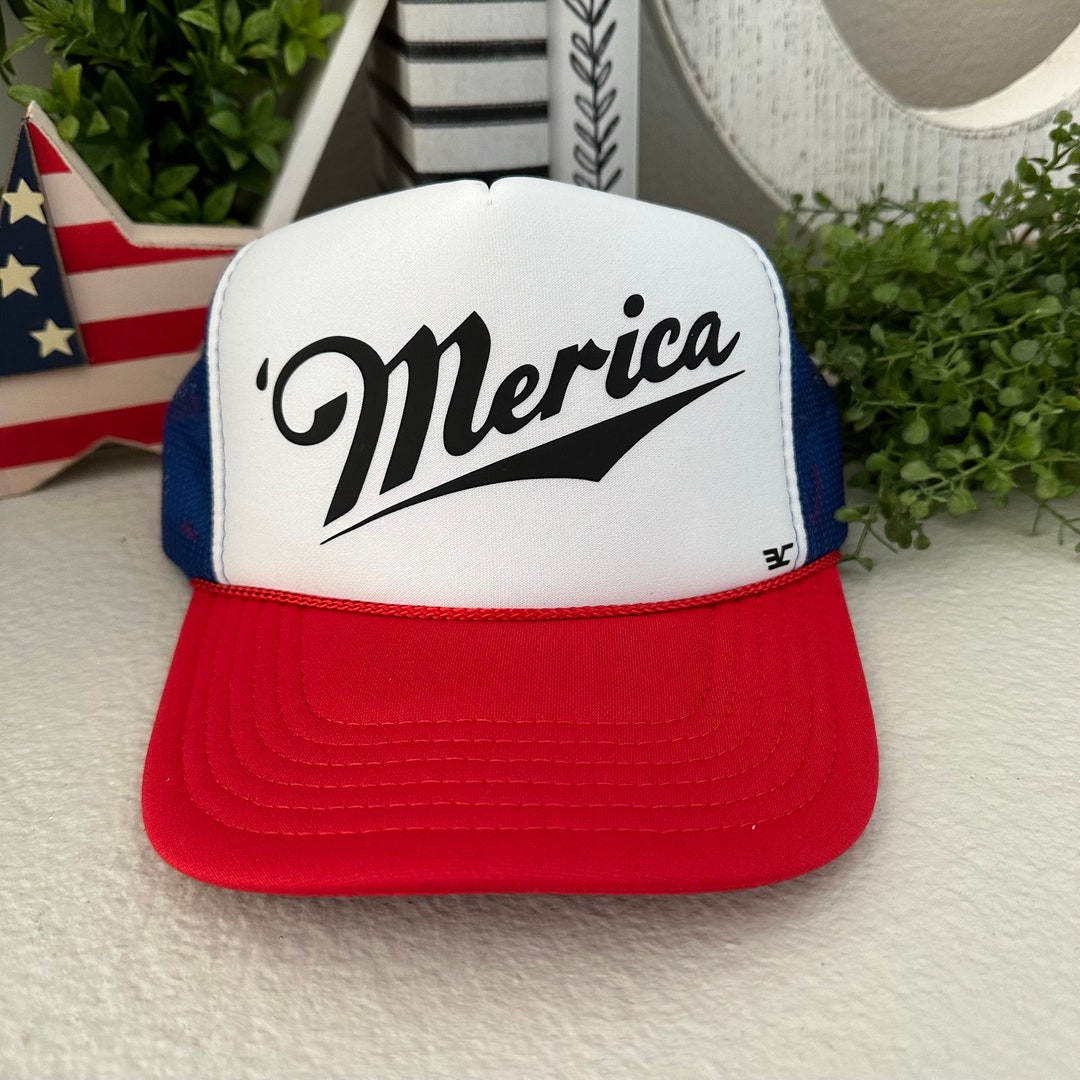 Red White and Blue Hat | Memorial Day Hats | 4th of July | Patriotic ...
