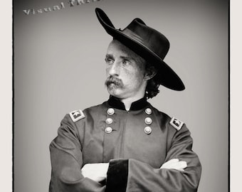 8x10 1865 George Armstrong Custer PHOTO Major General Portrait Battle ...