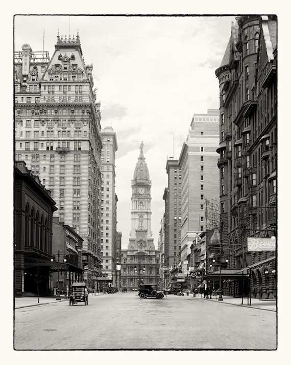 Broad Street & City Hall Tower Philadelphia Pa. | Etsy