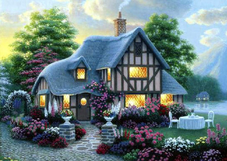 Delightful Gypsy Cottage Counted Cross Stitch Pattern, 14 Ct. Aida ...