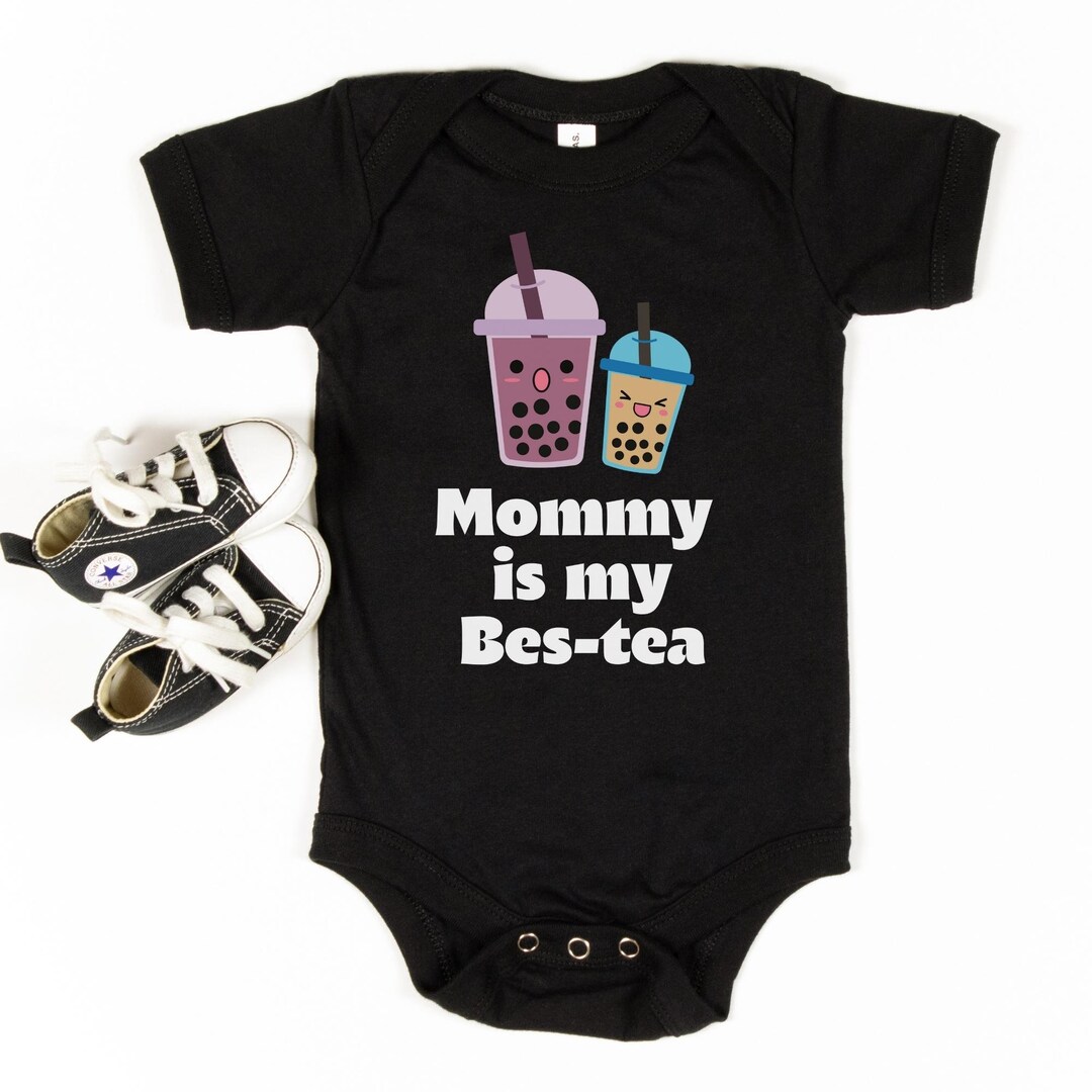 Bubble Tea Baby Bodysuit, Mommy is My Bes-tea, Funny Boba Tea Baby ...